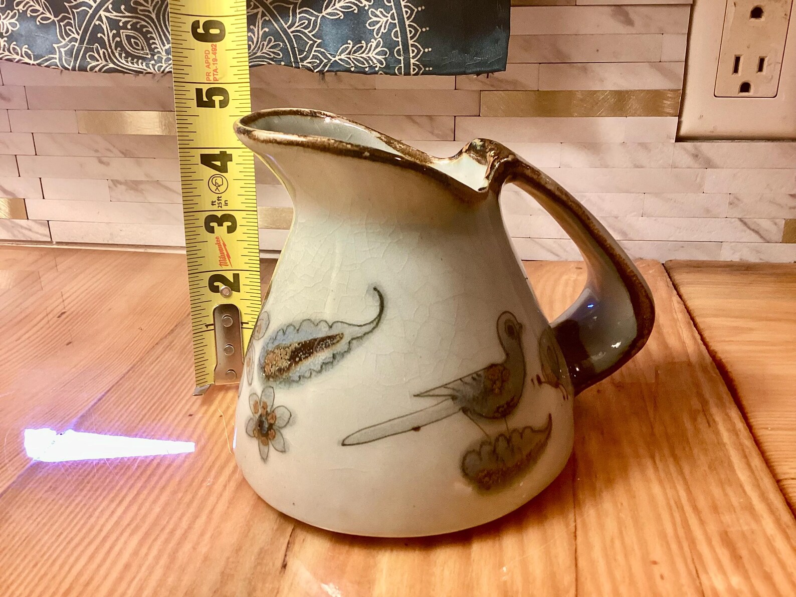 Tonala Stoneware Pitcher Pottery Home Kitchen Table Decor Kitchenware ...