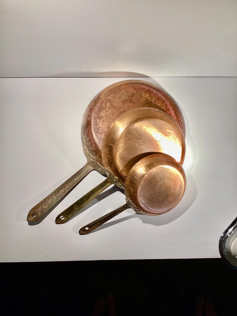 Dae Woo Housewares Copper Pans Vintage Made in Korea Tin Lined ...