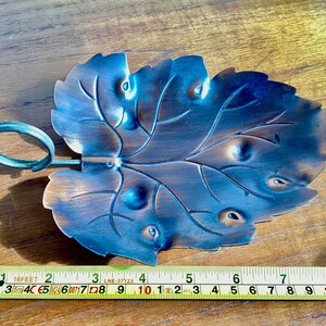 Copper Craft Guild Leaf Tray Table Shelf Bedroom Bathroom Decoration ...