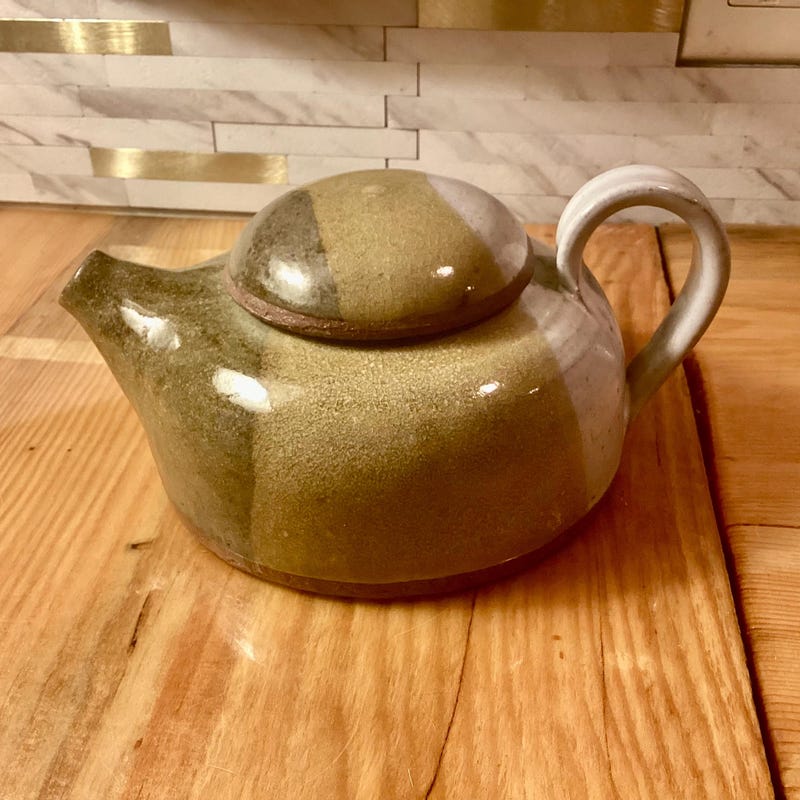 Stoneware Teapot - Etsy