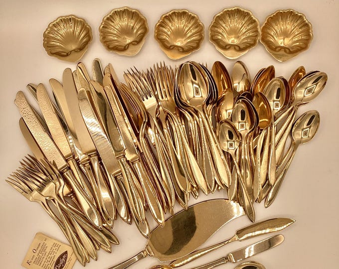 Dirilyte Dirigold Regal 102 Piece Flatware Set - Etsy