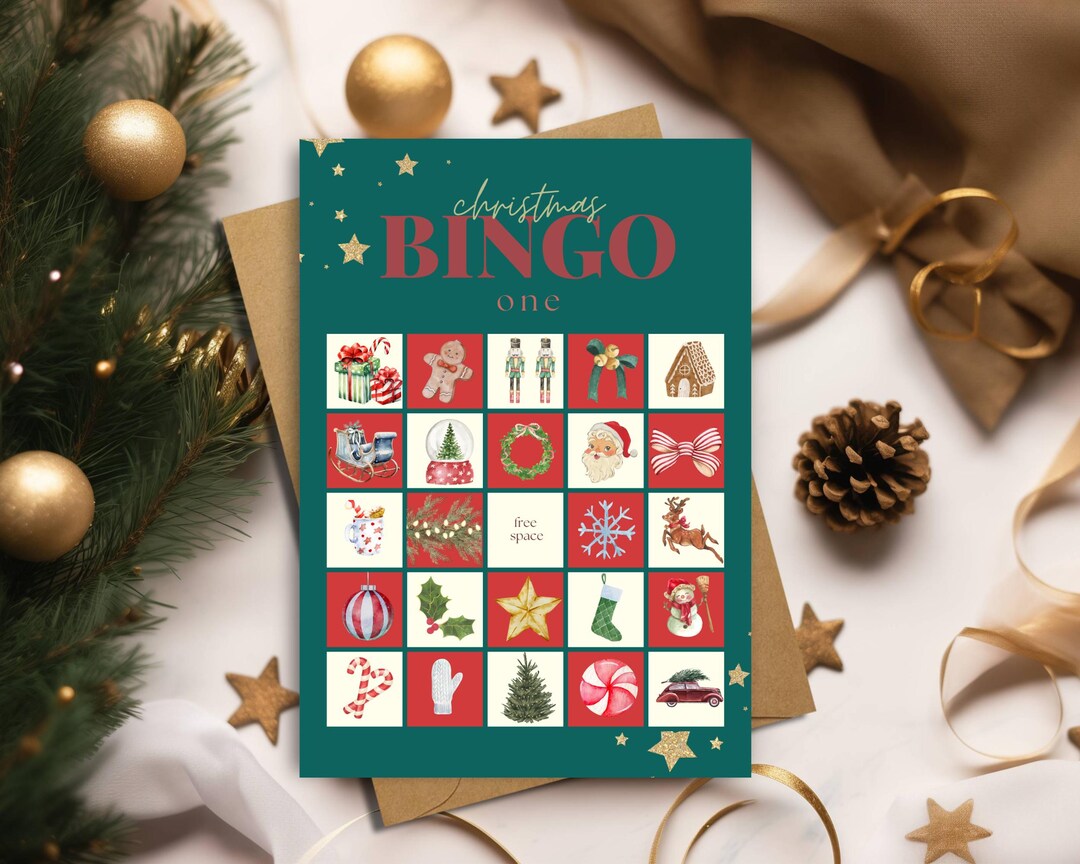 Christmas Bingo | Christmas Game Printable | Family Christmas Games ...