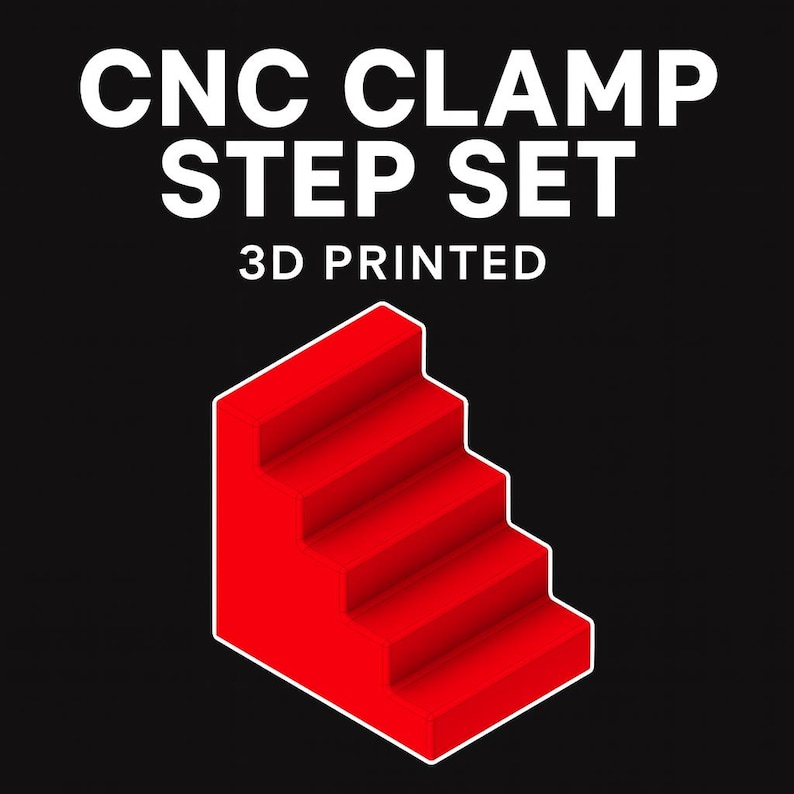 3D Printed CNC Step Clamp Set (8-pack) | Shapeoko & CNC Router ...