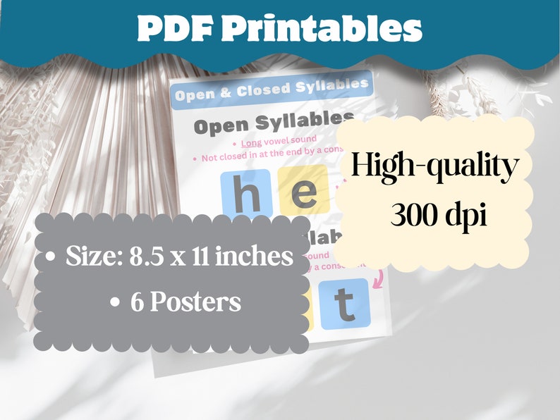 Phonics Posters for Education Orton Gillingham & Barton Method ...