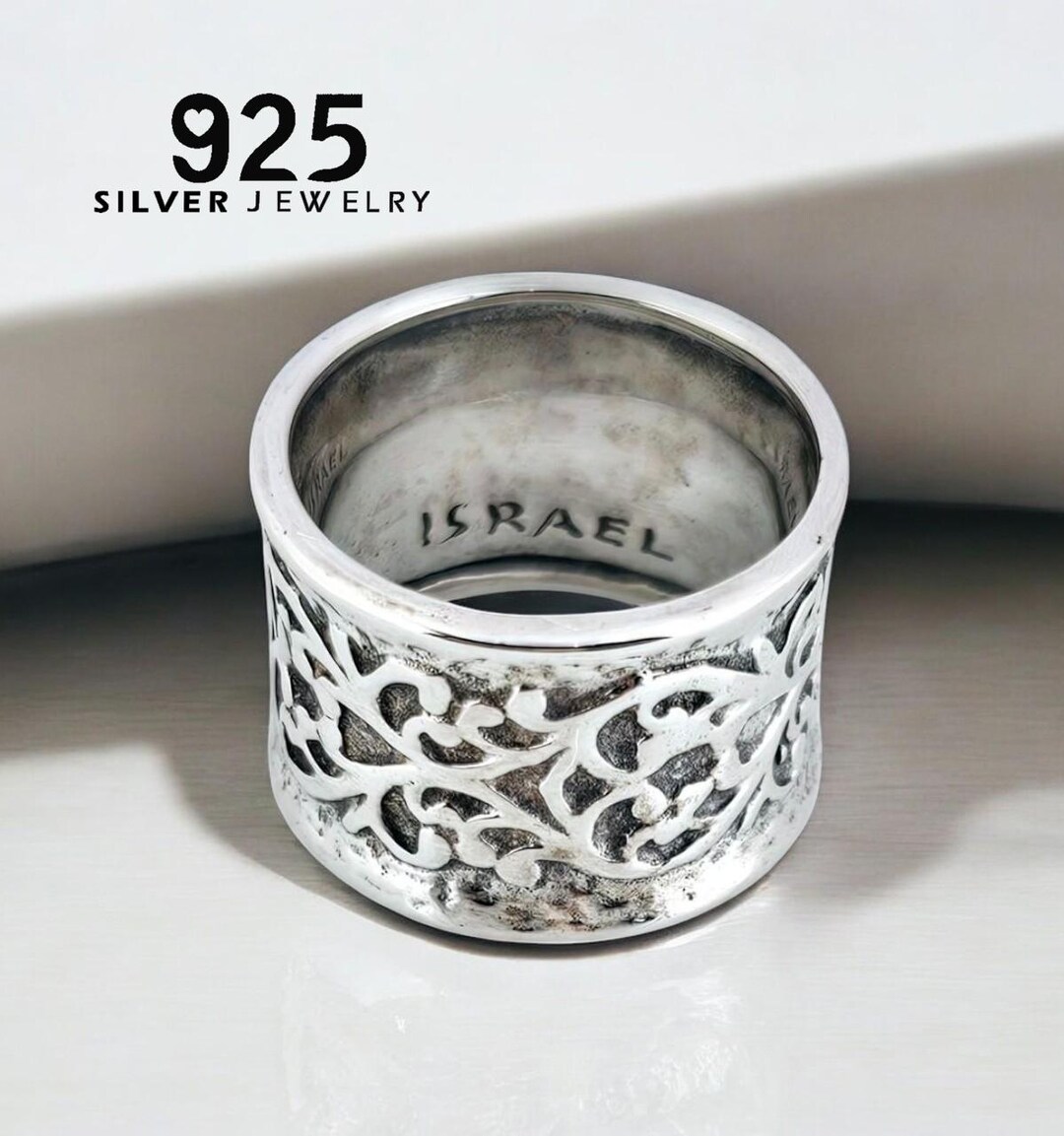 Retired Silpada Filigree Vine Ring| Hallmark 925 Sterling Silver Wide ...