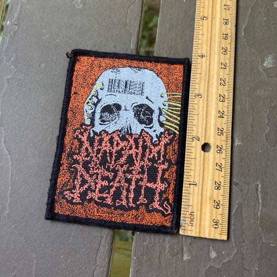 vintage 90's NAPALM DEATH patch / grindcore barcode w… - Gem