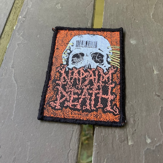 vintage 90's NAPALM DEATH patch / grindcore barcode w… - Gem