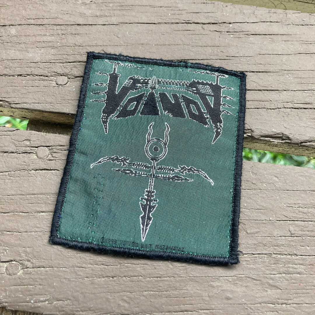 Vintage 1993 VOIVOD Woven Patch / Rare Battle Jacket Patch in Green ...