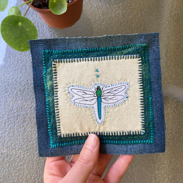 Sashiko Dragonfly - Etsy