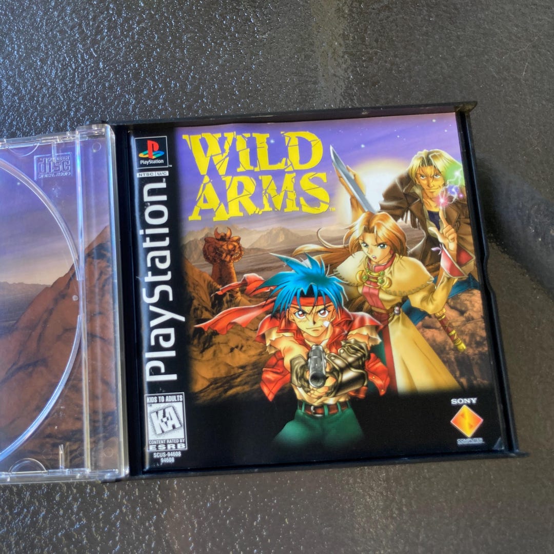 Vintage WILD ARMS Disc, Box and Manual / 1997 Black Label Sony ...