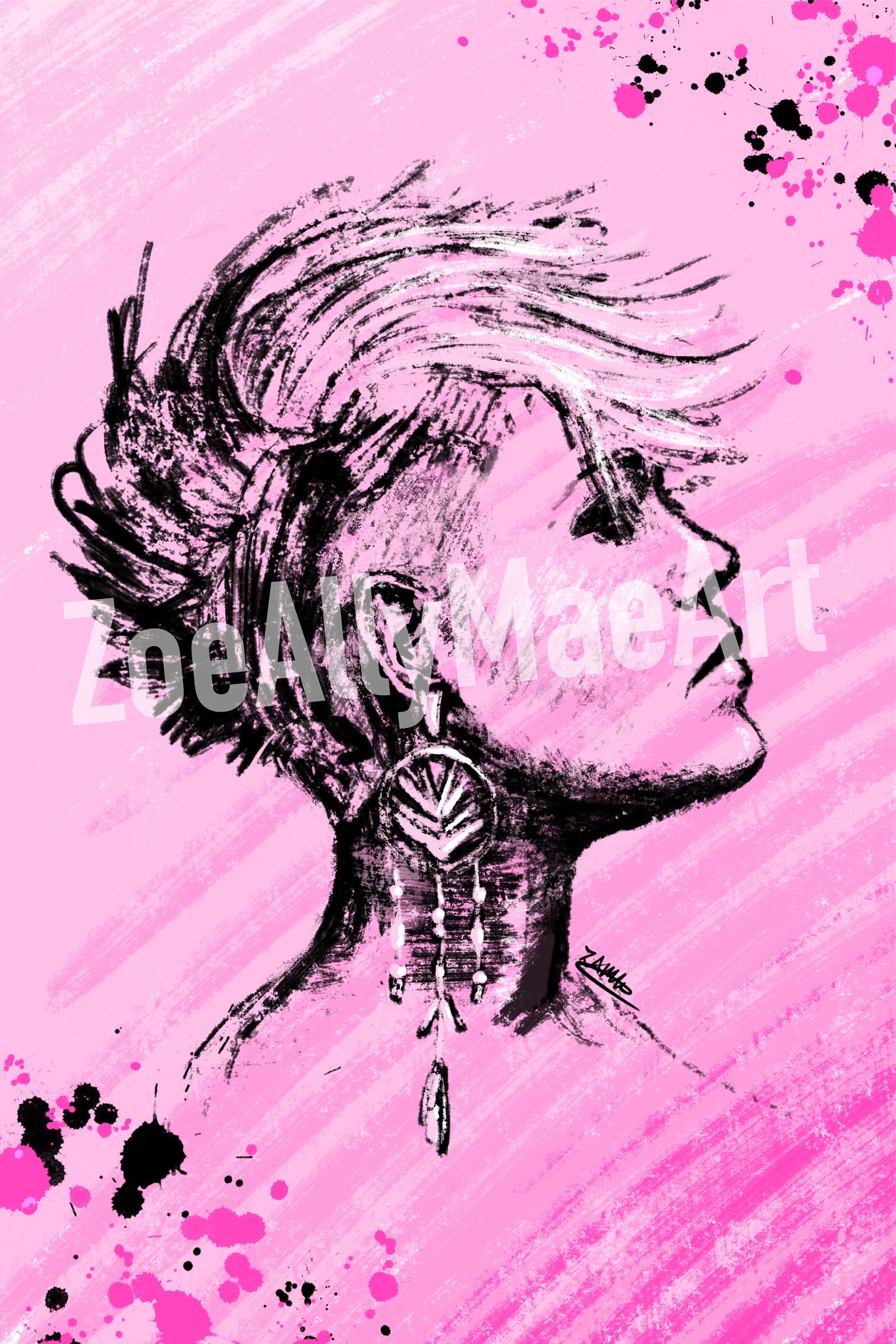 Handmade Digital Pink P!nk Music Band Poster Art Print - Etsy