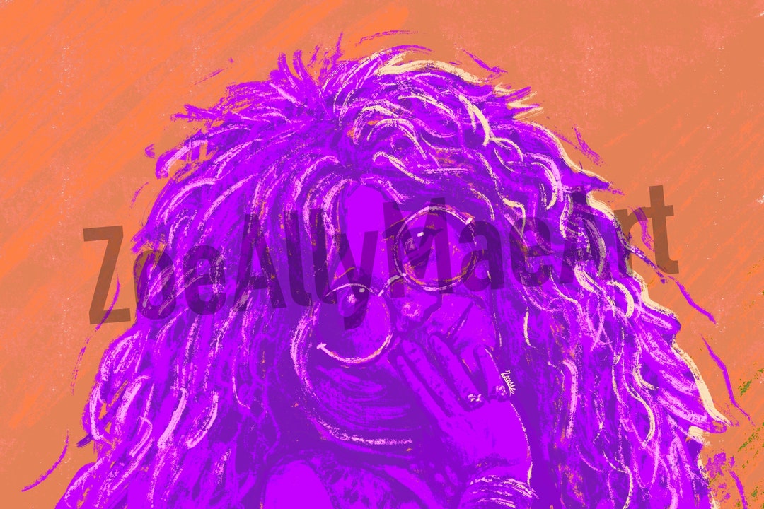 Handmade Digital Janis Joplin Music Band Poster Art Print - Etsy