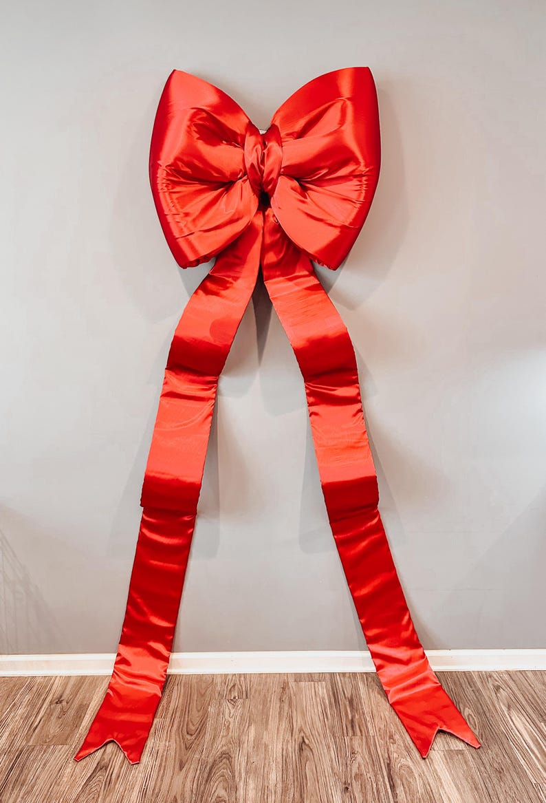 GIANT Bow for Door or Event Décor – Oversized Christmas Tree Bow ...