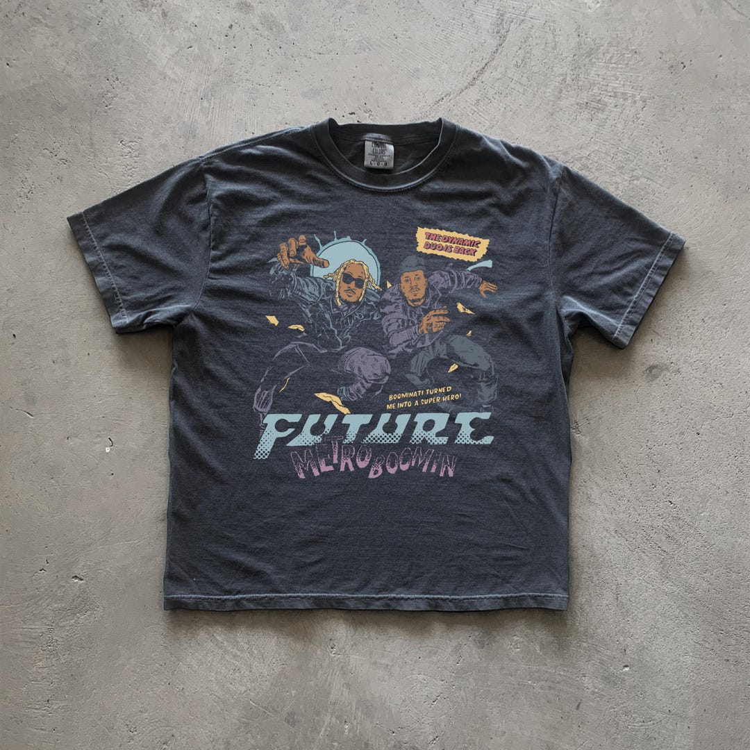 Future Metro Boomin Heroes and Villains Rap Hip Hop T-shirt Rap Graphic ...