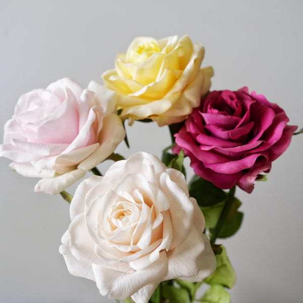 Artificial Roses - Etsy