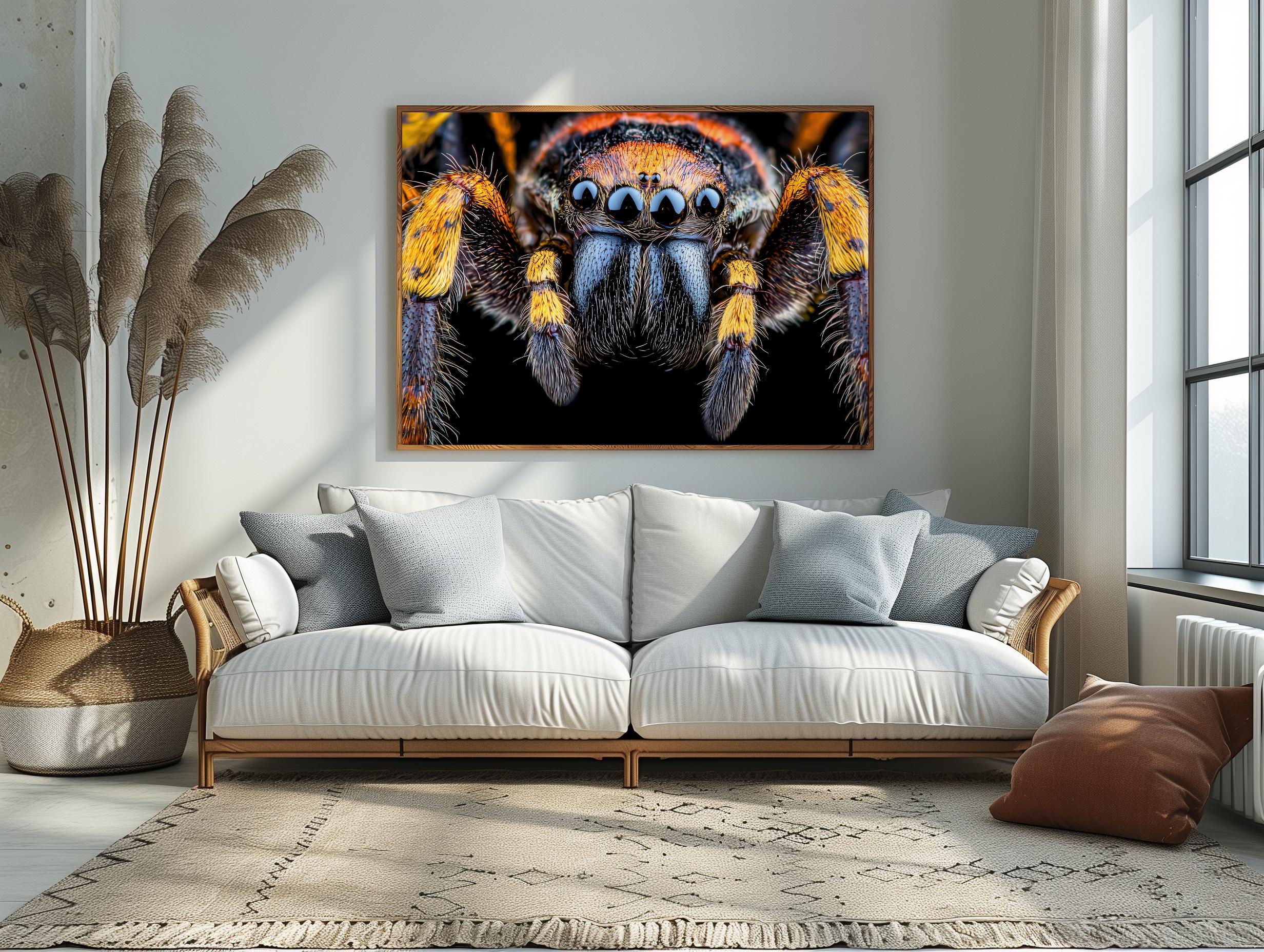 Printable Poster "macro Menace", Spider Macro,arachnid Art,predator ...