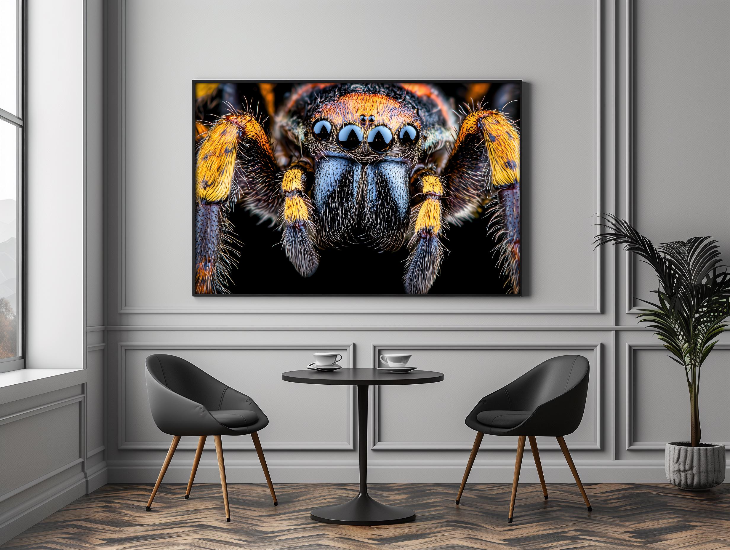 Printable Poster "macro Menace", Spider Macro,arachnid Art,predator ...