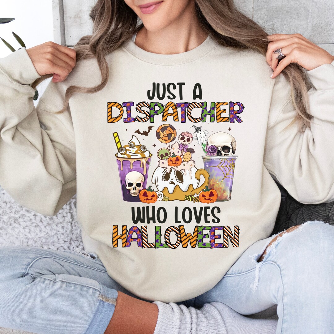 911 Dispatcher Halloween Sweatshirt, Gift for 911 Dispatcher, 911 Dispatcher Sweatshirt, 911 ...