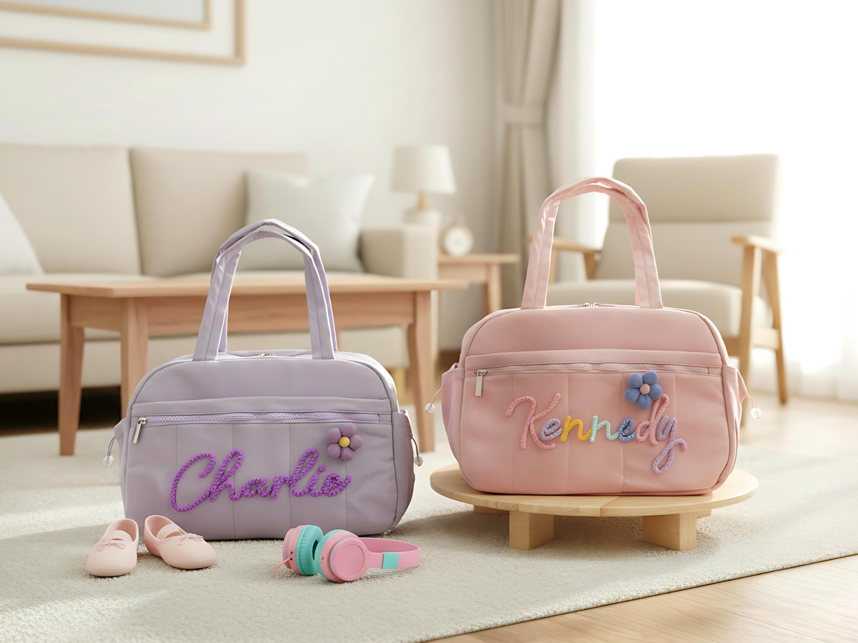 Girl’s Ballet Dance Duffel: Custom Name Tag & Spacious Compartments ...