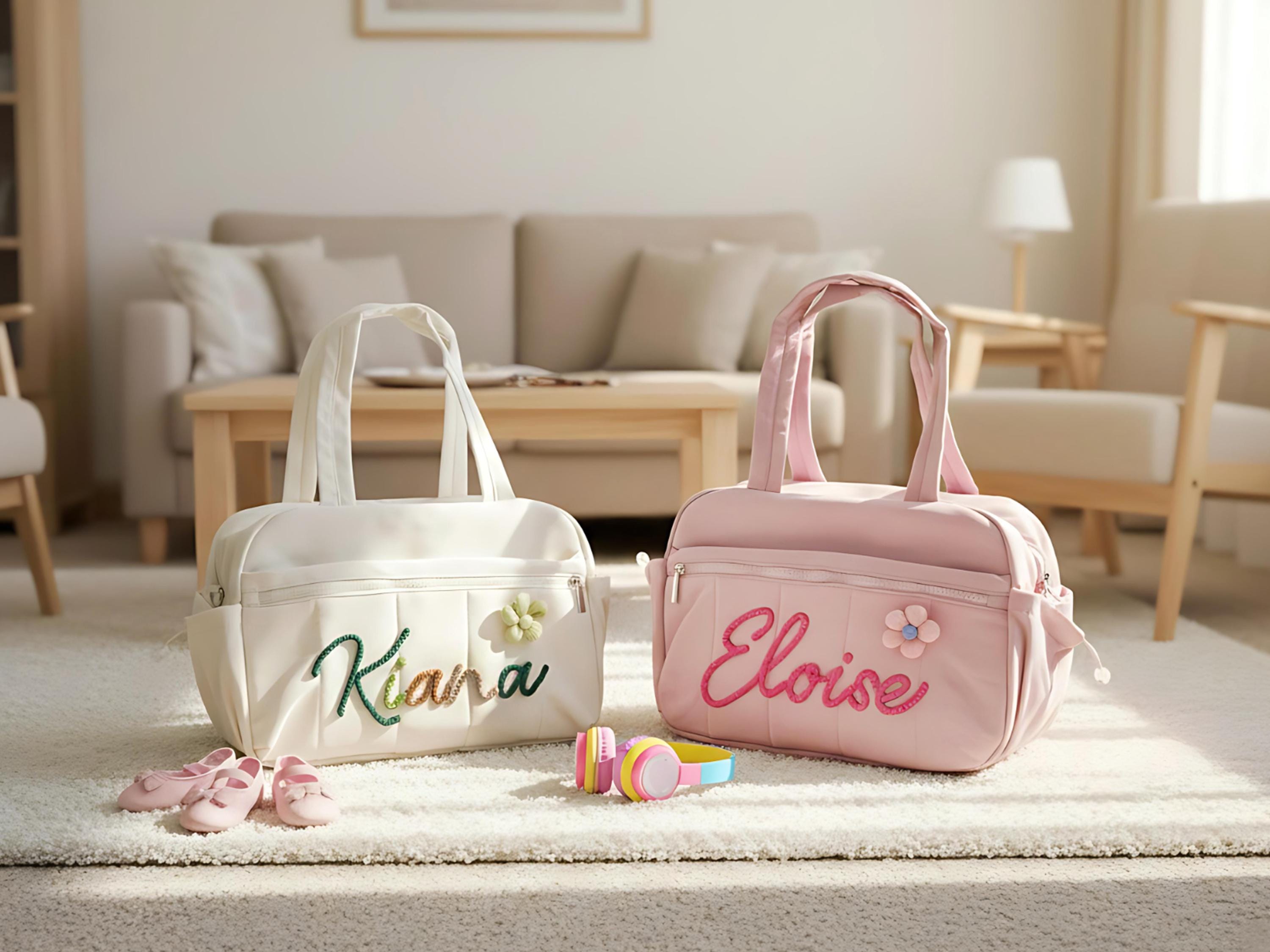 Girl’s Ballet Dance Duffel: Custom Name Tag & Spacious Compartments ...
