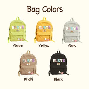 Sewn Letter Backpack,personalized Kids Backpack,kindergarten Backpack ...