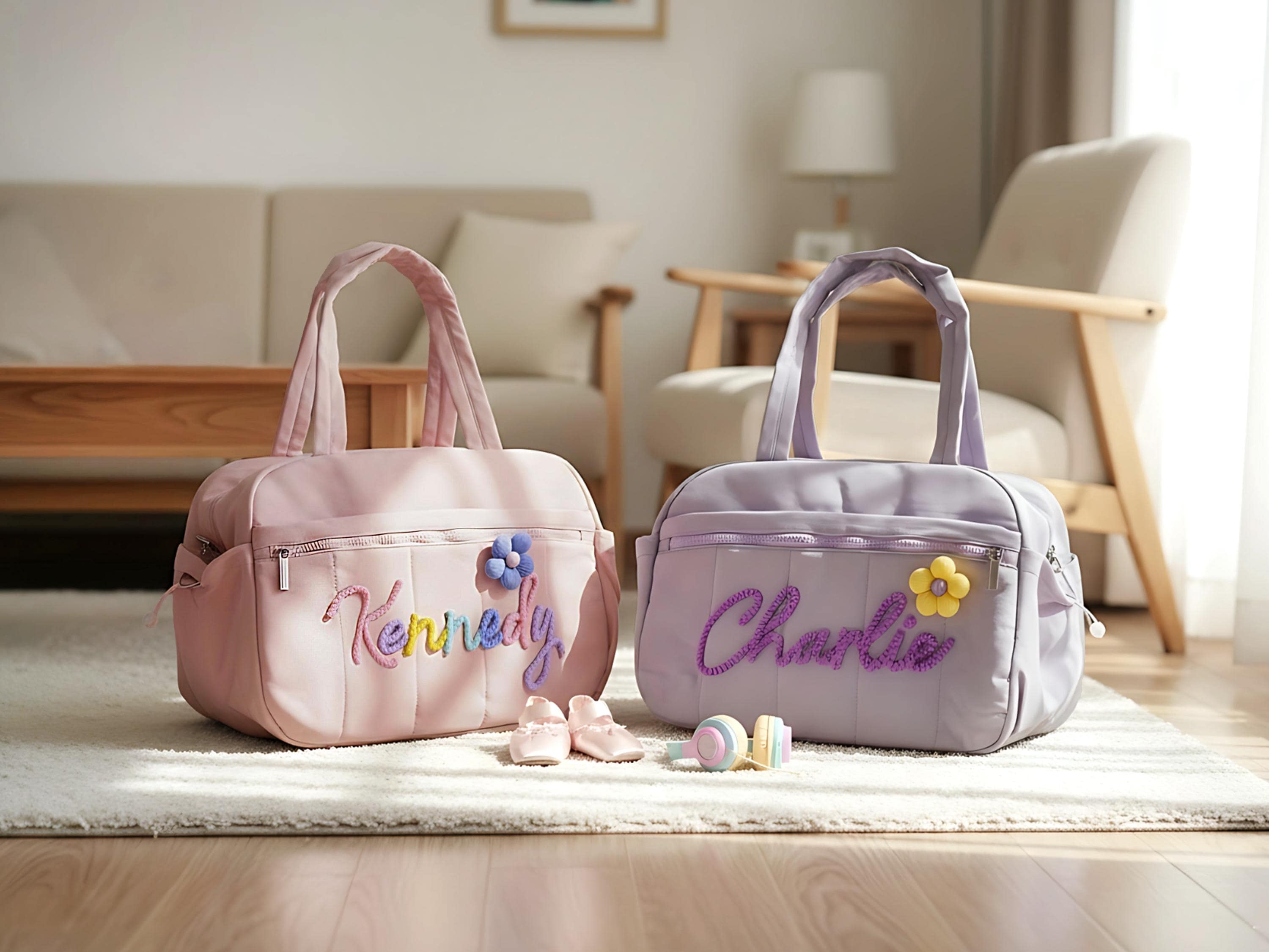 Girl’s Ballet Dance Duffel: Custom Name Tag & Spacious Compartments ...