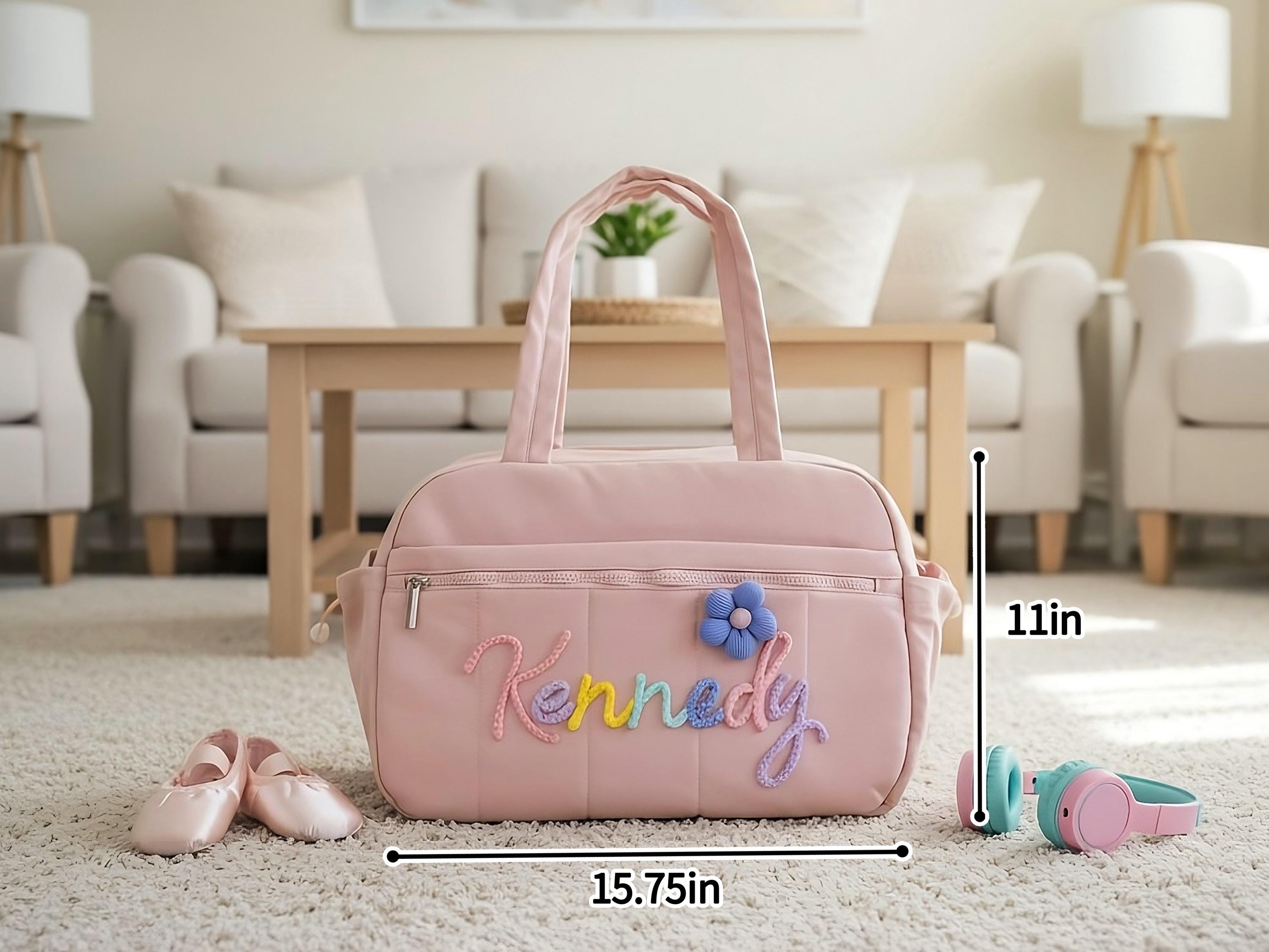 Girl’s Ballet Dance Duffel: Custom Name Tag & Spacious Compartments ...