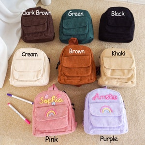 Custom Name Bag,kids Backpack, Letter Backpack Personalized Kids ...