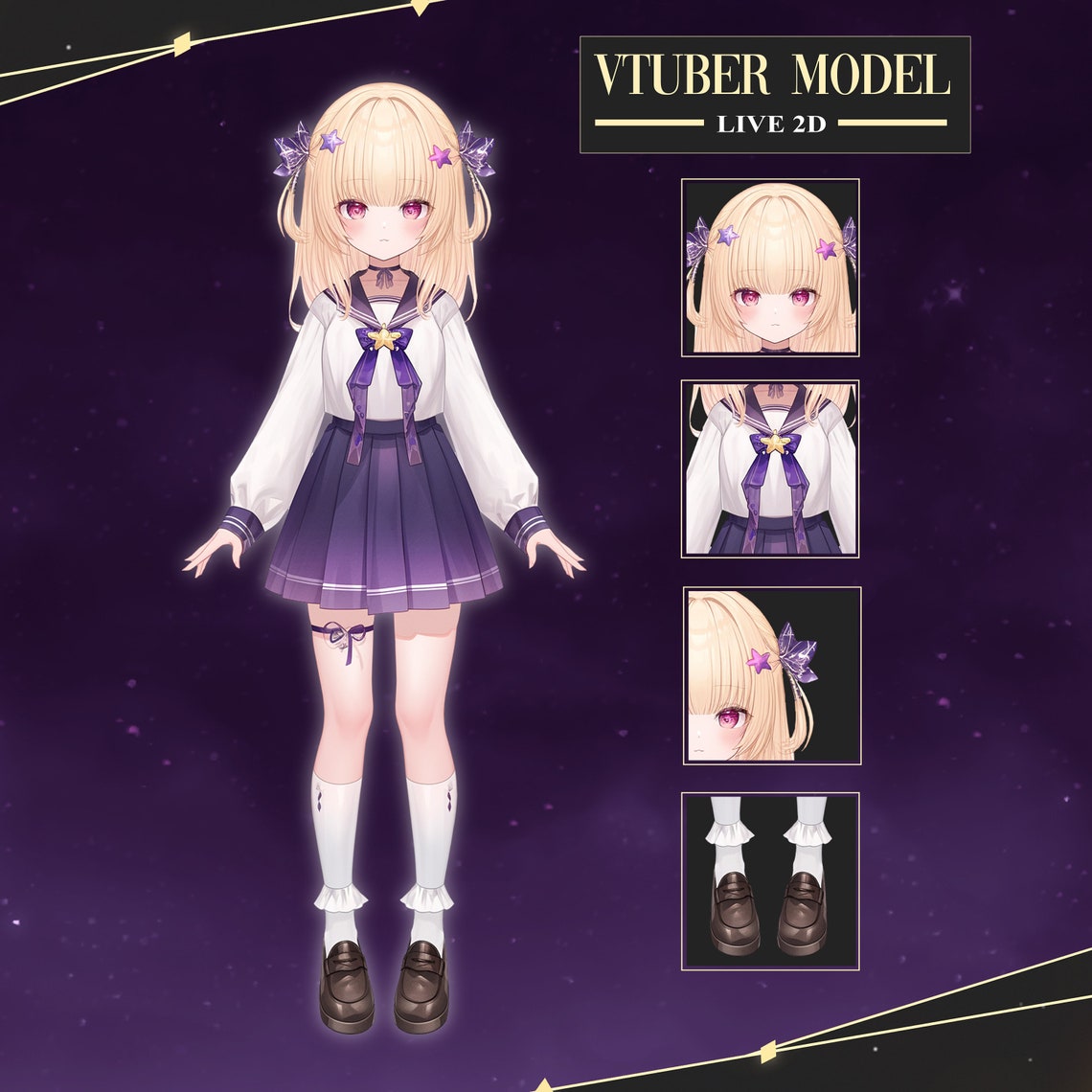 Vtuber Vtuber Model Custom Vtuber Model Vtuber Design Live2d Model ...
