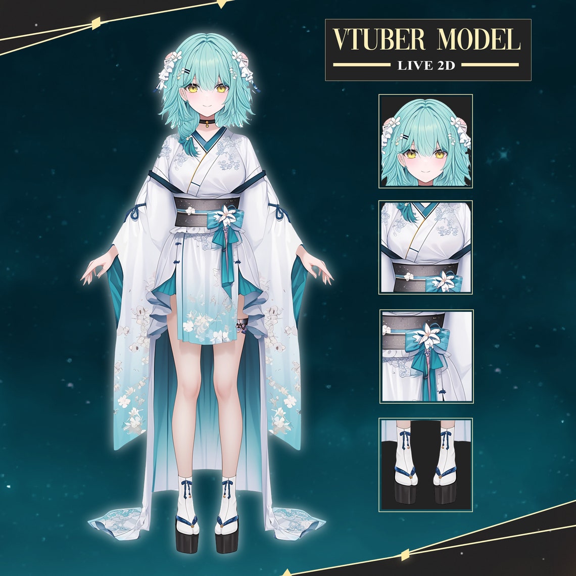 Vtuber Vtuber Model Custom Vtuber Model Vtuber Design Live2d Model ...