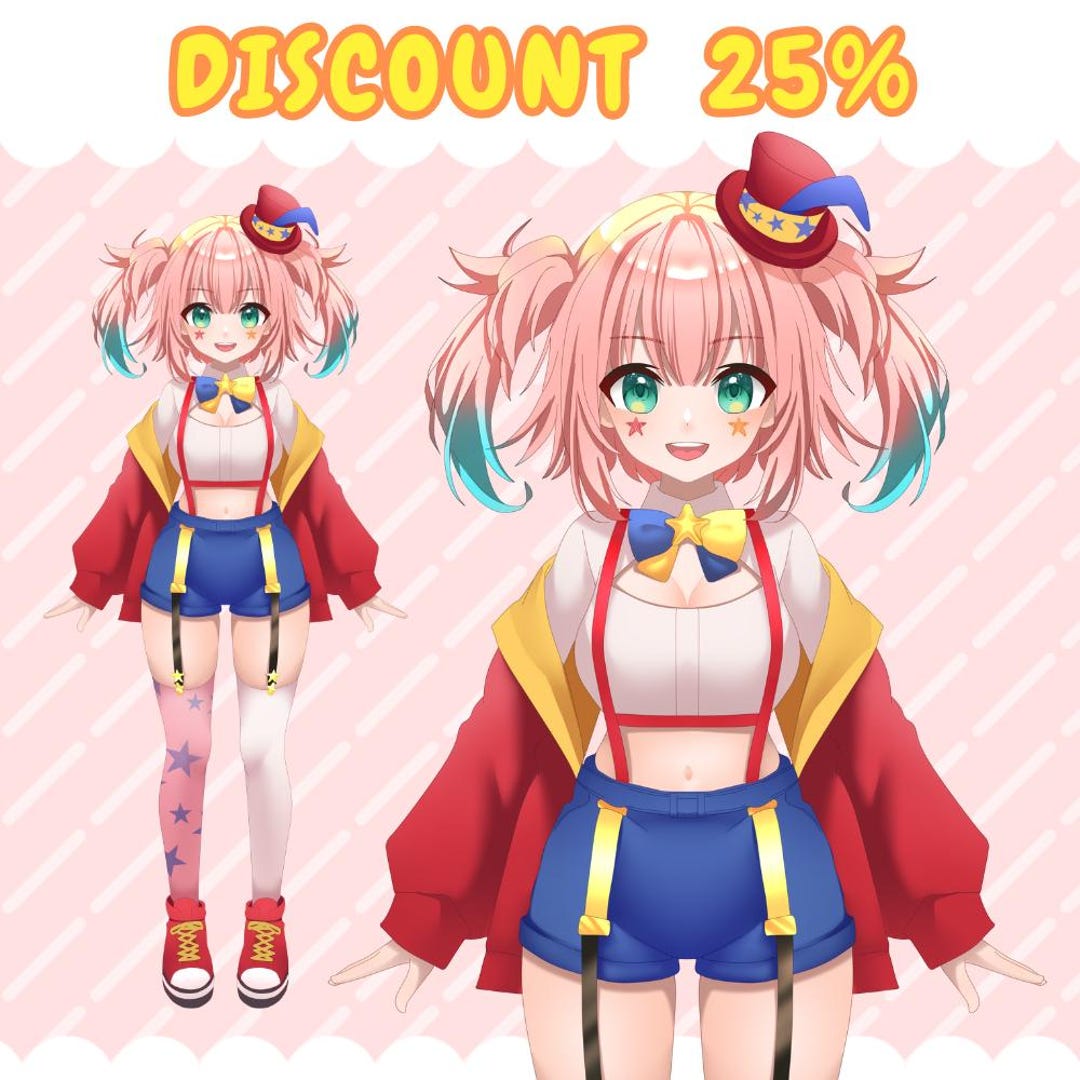 Vtuber Model Commission/ Custom Chibi Model Commission / Cutting ...