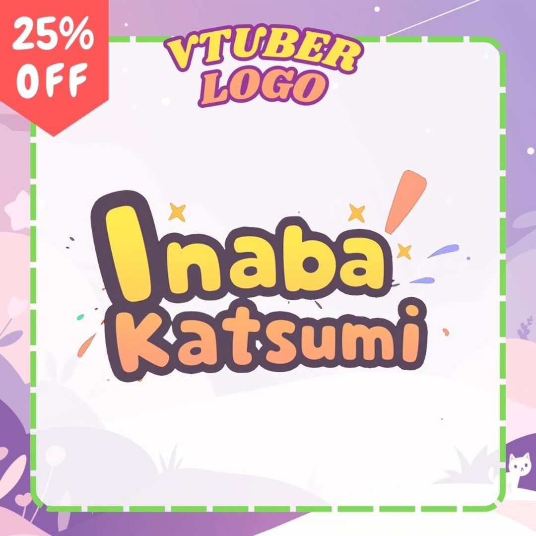 Custom Vtuber Logo | Vtuber Logo, Vtuber, Custom Vtuber Logo Commission, Cute Logo, Kawaii Logo ...