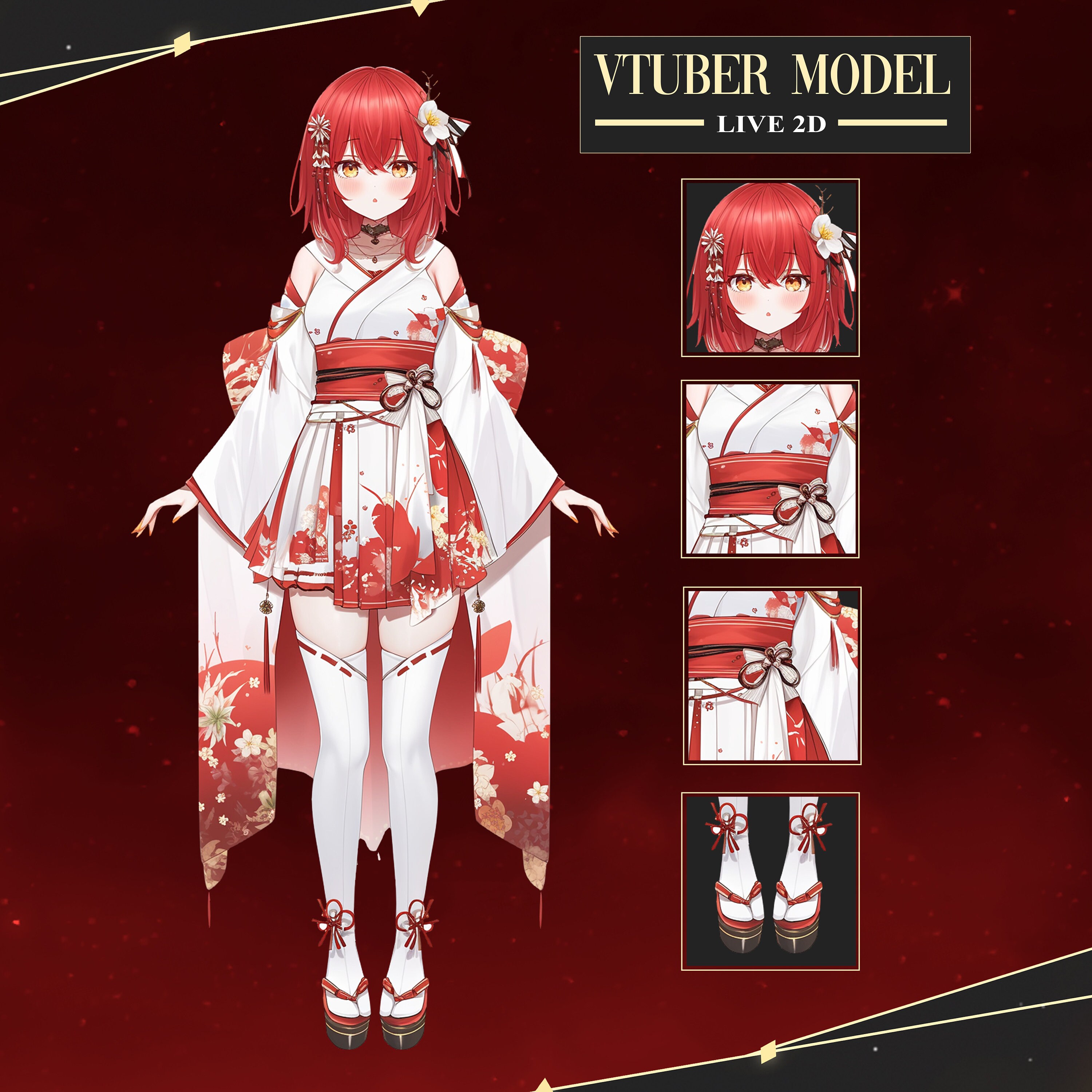 Custom Vtuber Model,vtuber,vtuber Model,vtuber Design,live2d Model ...