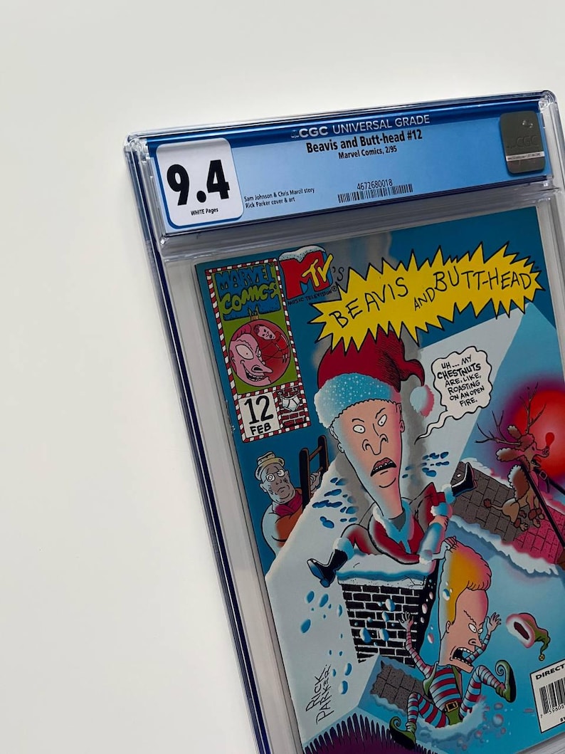 Beavis and the Butt-head #12 (1995) CGC 9.4 Christmas Cover - MTV Comic ...