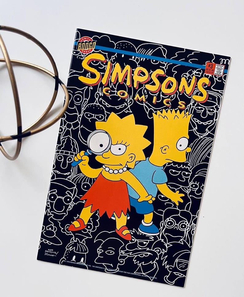 Simpsons Comics 3 Vintage Comic Book 1990s - Etsy