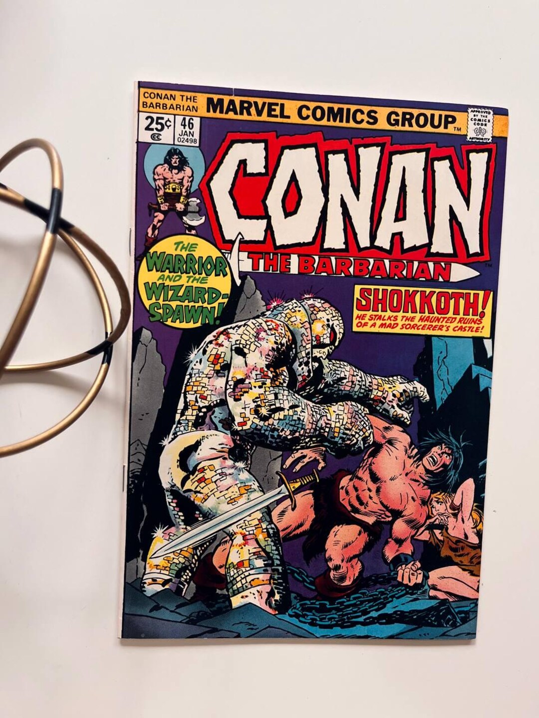 CONAN THE BARBARIAN 46 Vintage Old Comic Book 1975 Very Good Condition ...