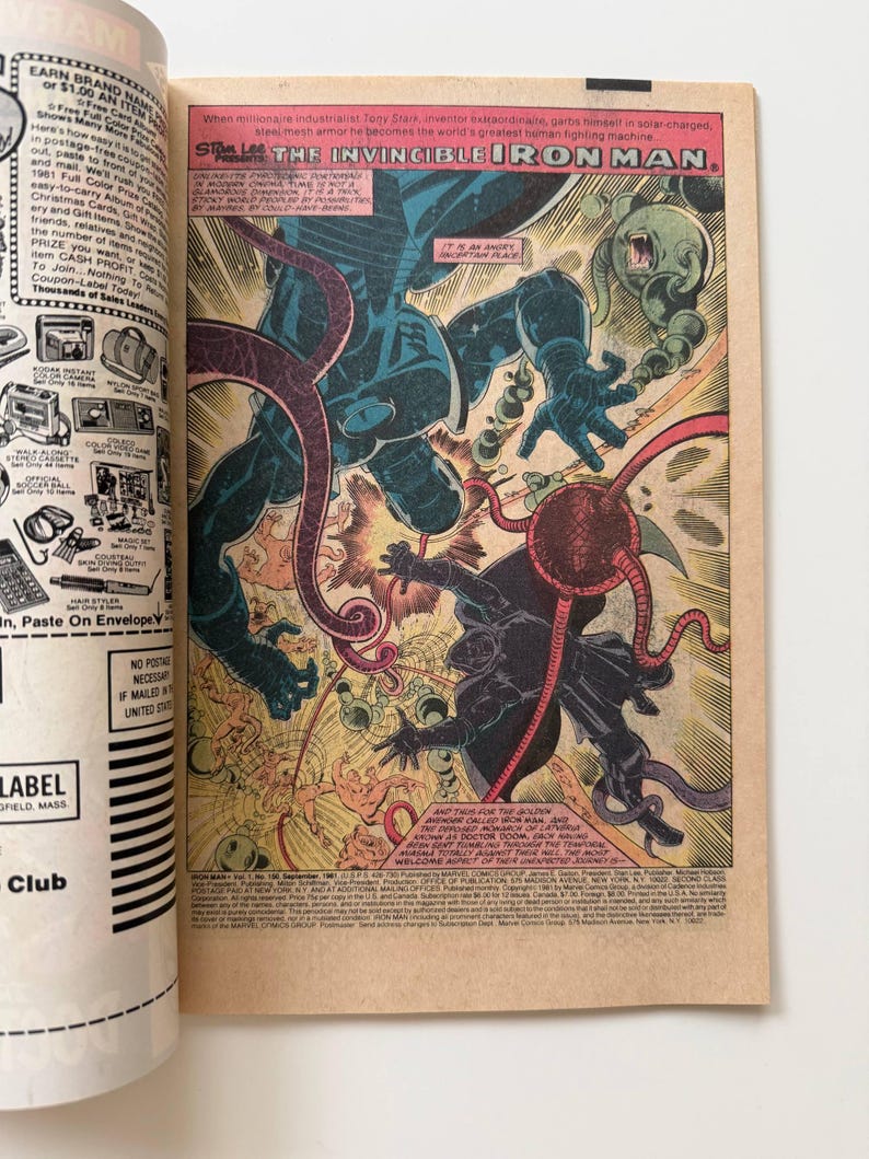 Iron Man #150 (1981 ) Vs Doctor Doom - Rare Comic Book | Romita - Etsy