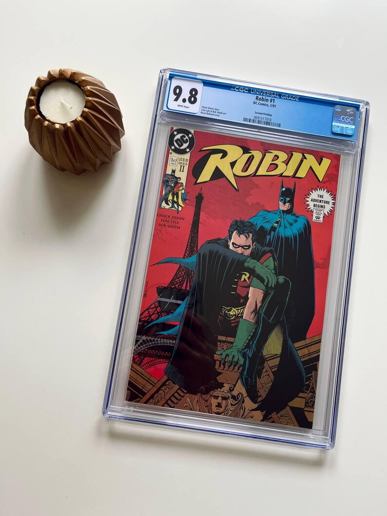 Robin #1 CGC 9.8 (1991) 2nd Print II Logo, Tim Drake, Bolland, Graded ...