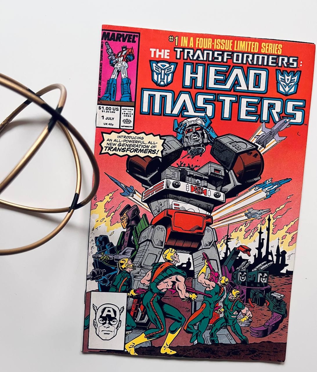 TRANSFORMERS HEADMASTERS #1 - Vintage Comic Book 1987 - Etsy