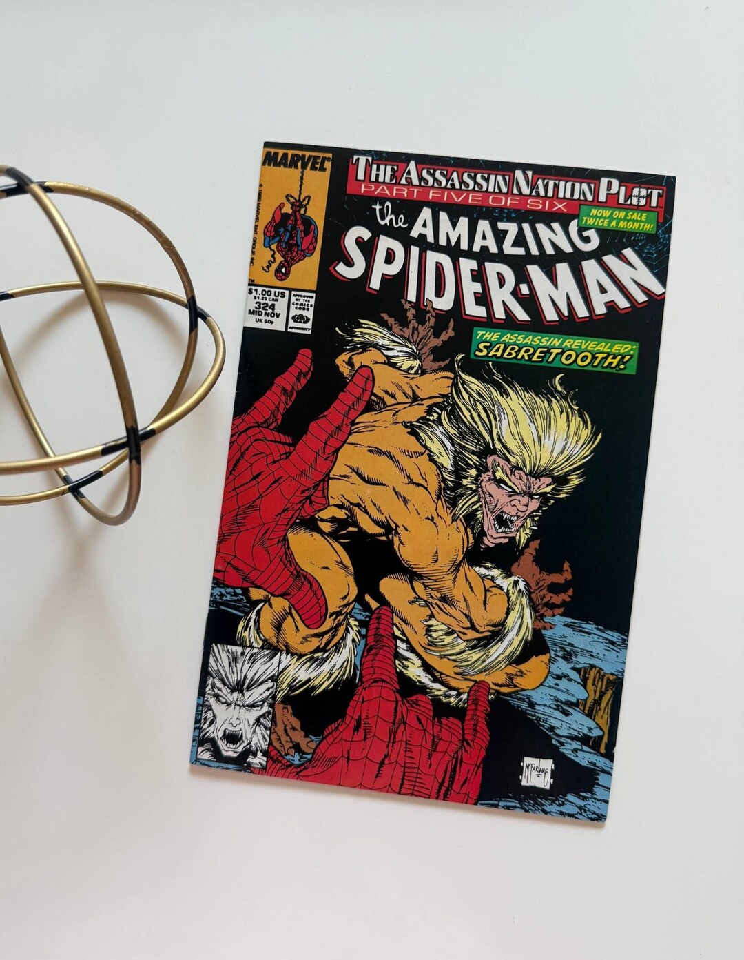 Amazing Spider-man #324 | Sabretooth - Vintage Rare Comic Book 1980s ...