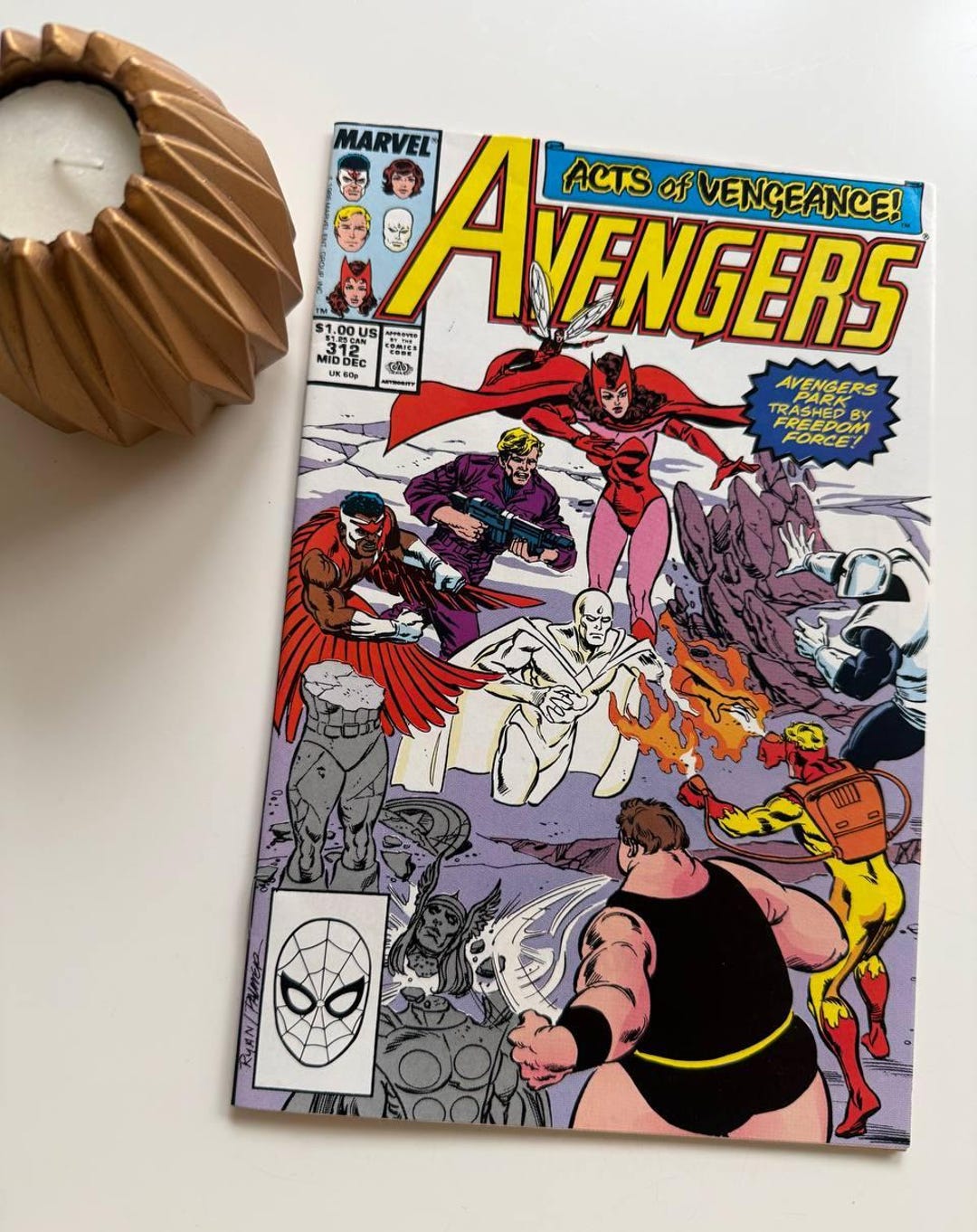 1989 Vision & Scarlet Witch -- AVENGERS #312 - Vintage Comic Book ...