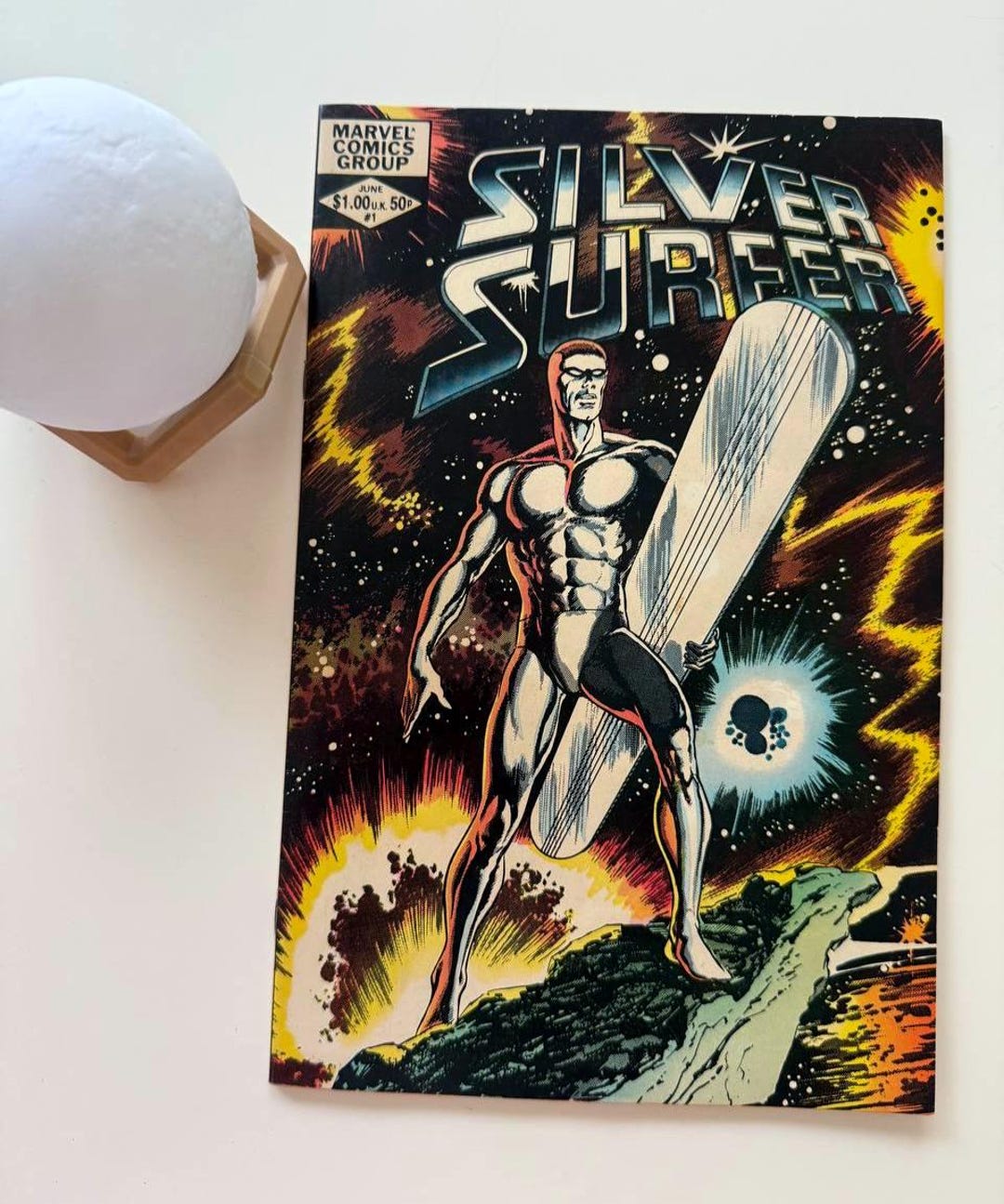 1982 Rare -- SILVER SURFER #1 (one-shot) | Vs. Mephisto - Vintage Comic ...
