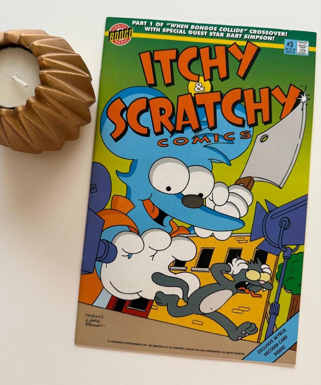 Itchy and Scratchy Comics #3: 1994 Simpsons, Skybox Card Included, NM ...