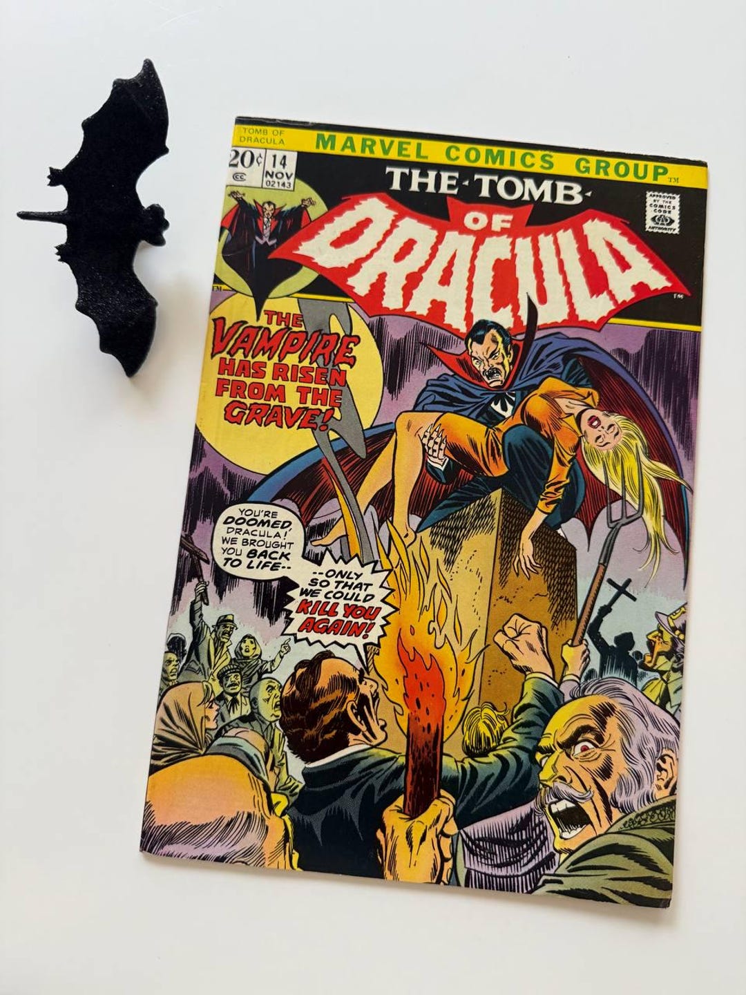 1973 Horror -- Tomb of DRACULA #14 Lord of Vampires - Vintage RARE ...