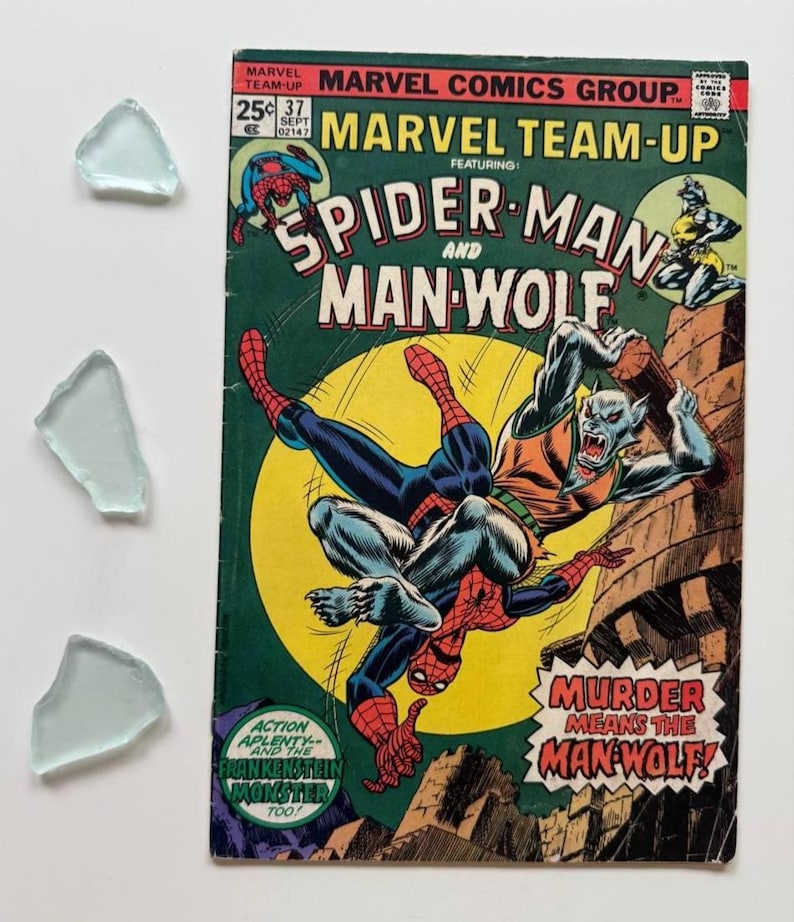 1975 Horror-sci-fi Crossover -- MARVEL Team up #37 | Spider-man ...