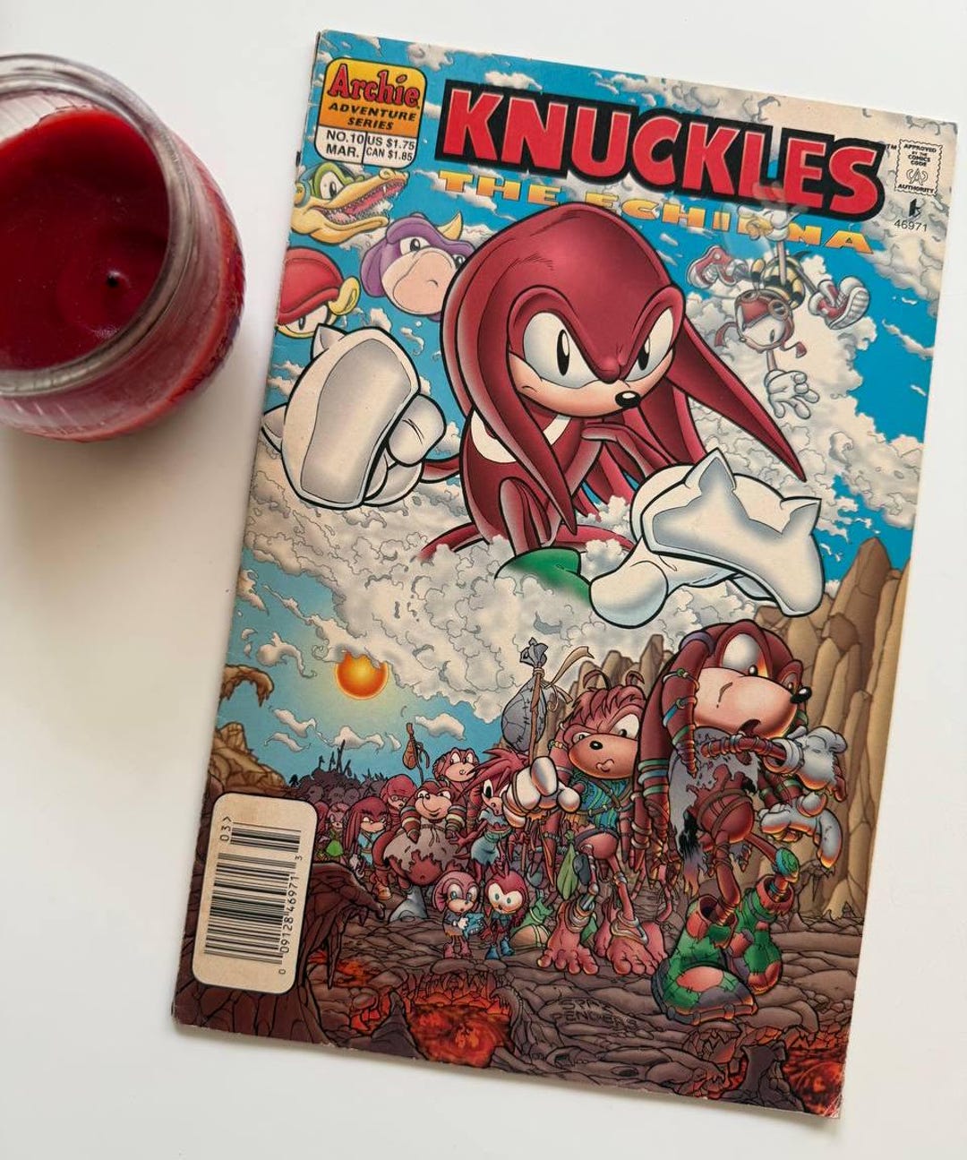 KNUCKLES the Echidna #10 | SONIC the Hedgehog - Vintage RARE Old Comic ...