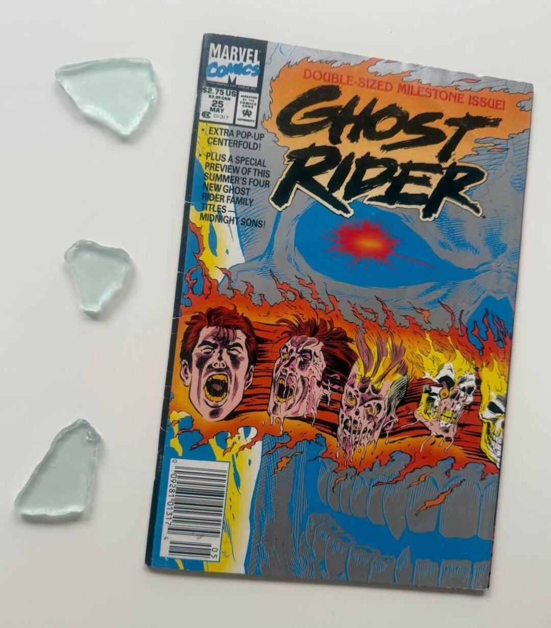 GHOST RIDER #25 | Unique Pop-up Pages - Vintage Old Comic Book 1992 ...