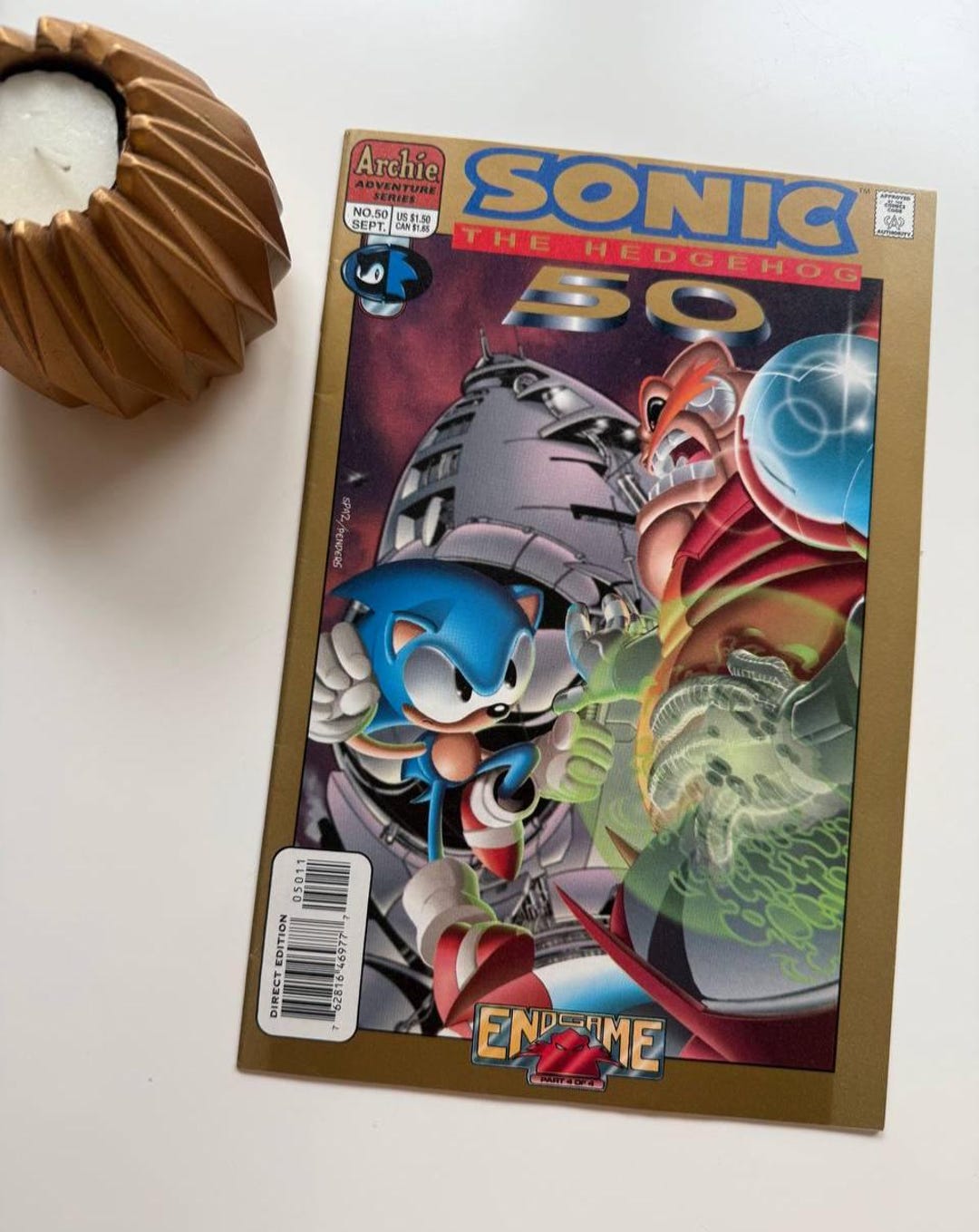 Sonic the Hedgehog #50 Comic Book (1997) - Endgame Arc, Direct Edition ...