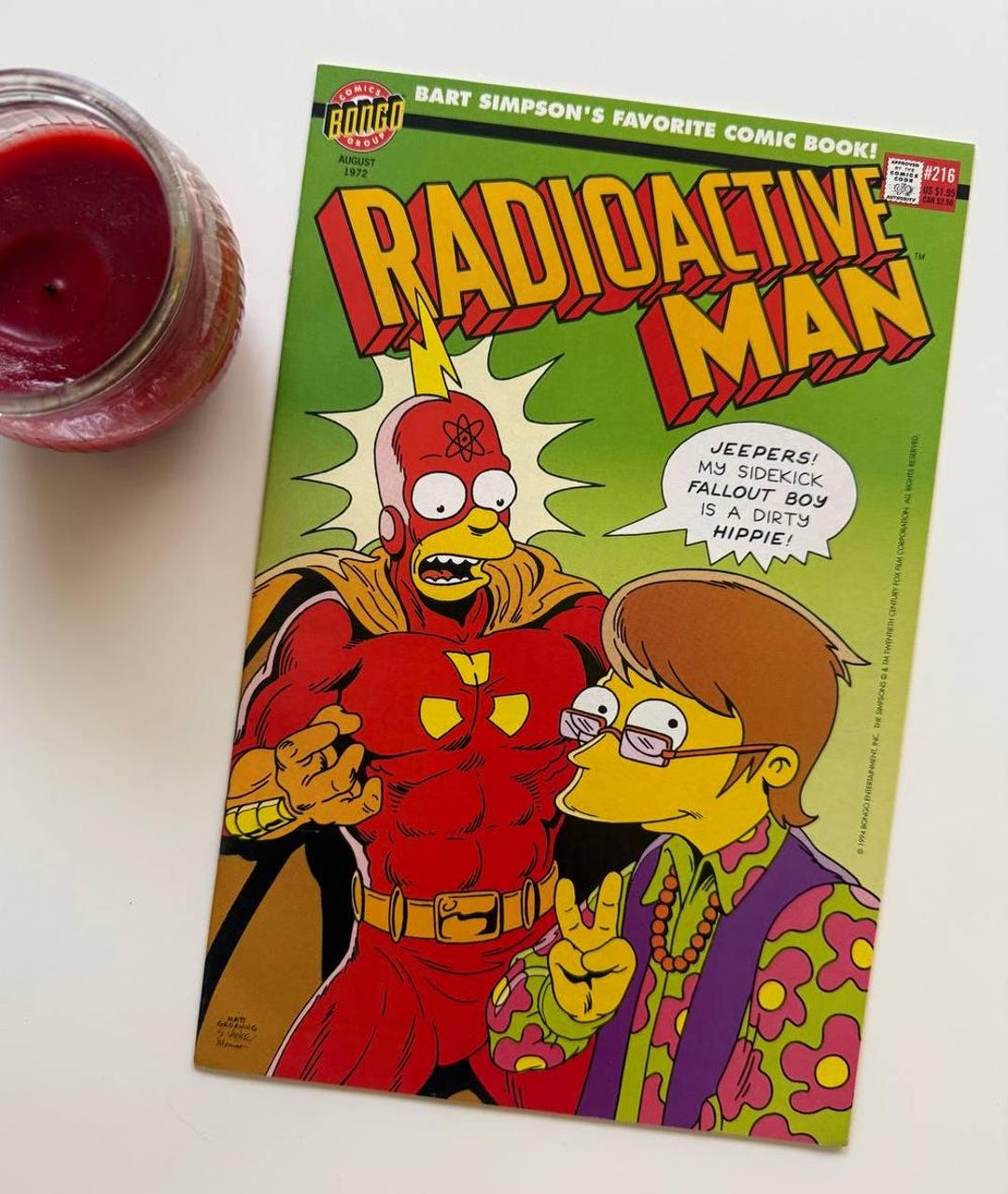 The SIMPSONS - Radioactive Man #216 - Vintage Old Comic Book 1994 ...