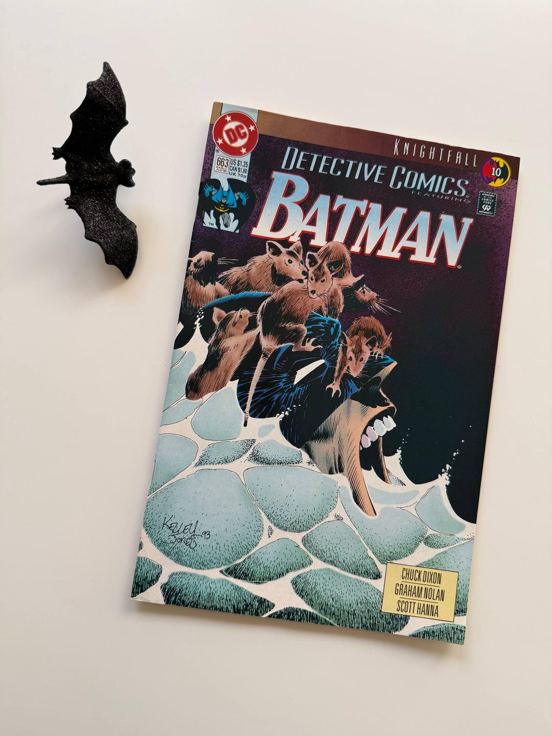 Detective Comics #663 (1993): Batman, Bane, Knightfall - Comic Book - Etsy
